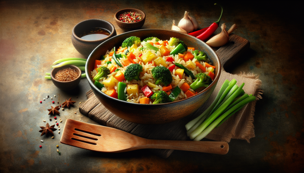 Simple Stir-Fried Rice With Vegetables - Solo Cooking Vibe